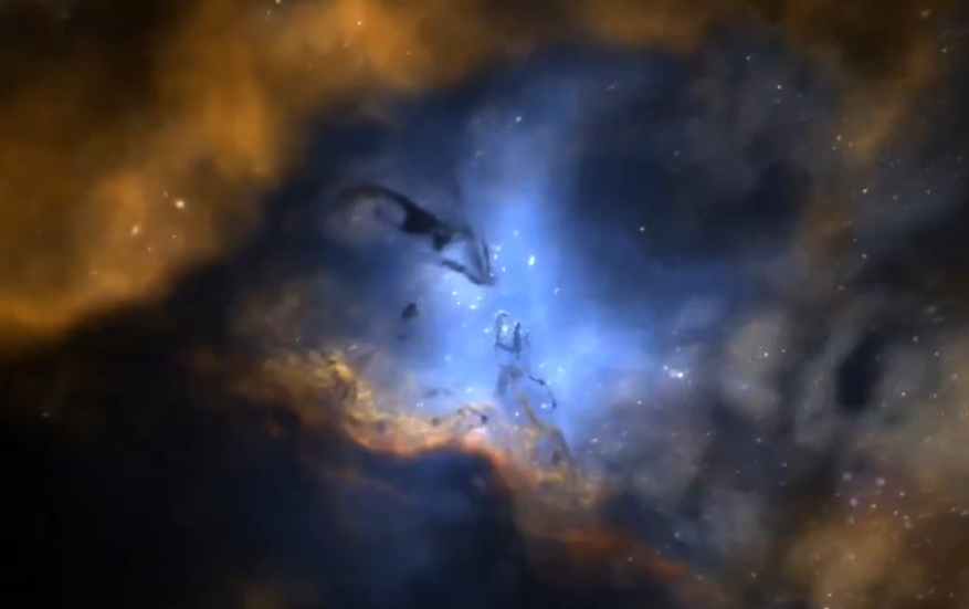 Helix Nebula In 3d Space Volume Shader Render NASA SVS | The Helix